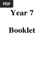 Year 8 Algebra Exam Workbook | PDF | Mathematics | Algebra