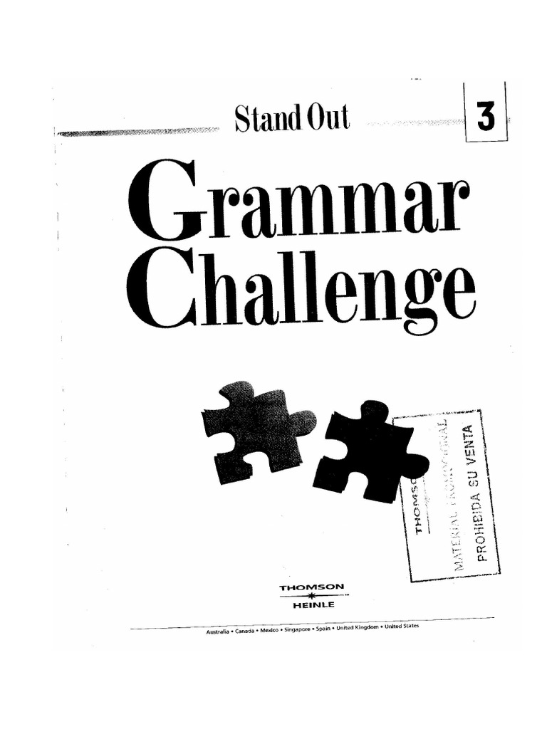 Grammar Challenge 3 | PDF