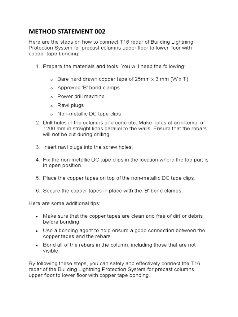 MS - Precast Column T16 Rebar Connection For LPS - 002 | PDF | Precast ...