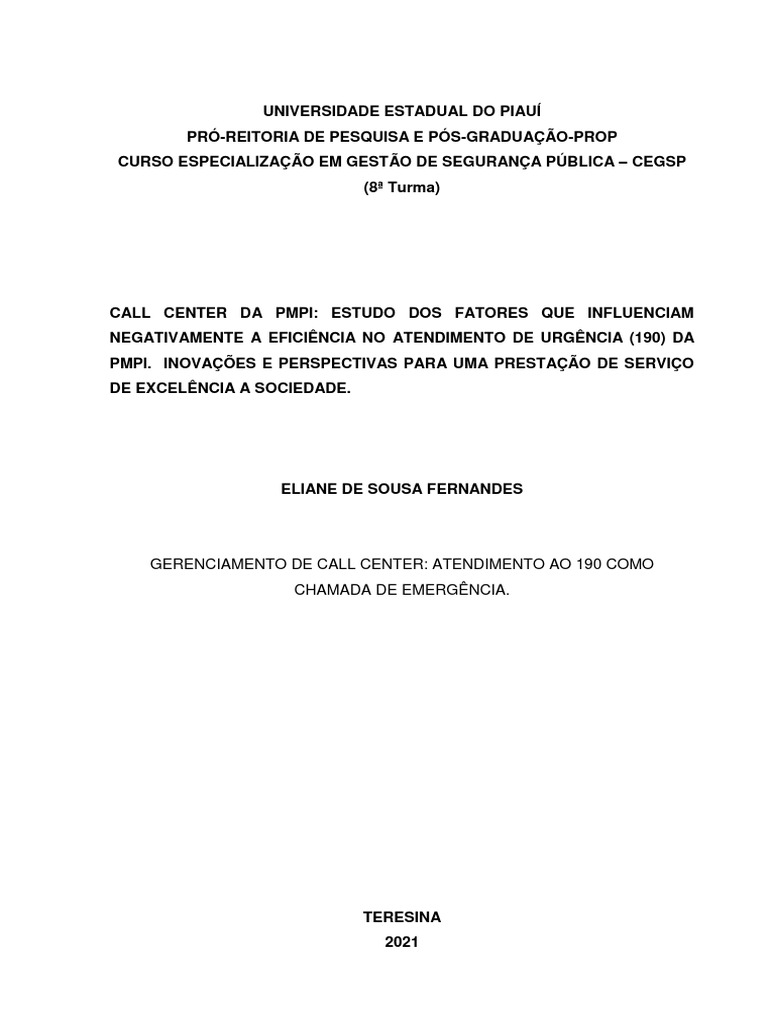 Trabalho Eliane - Formatado | PDF | Negócios