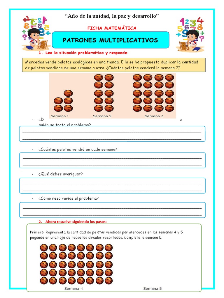 Ficha Mate Mart 6 Patrones Multiplicativos | PDF | Cognición