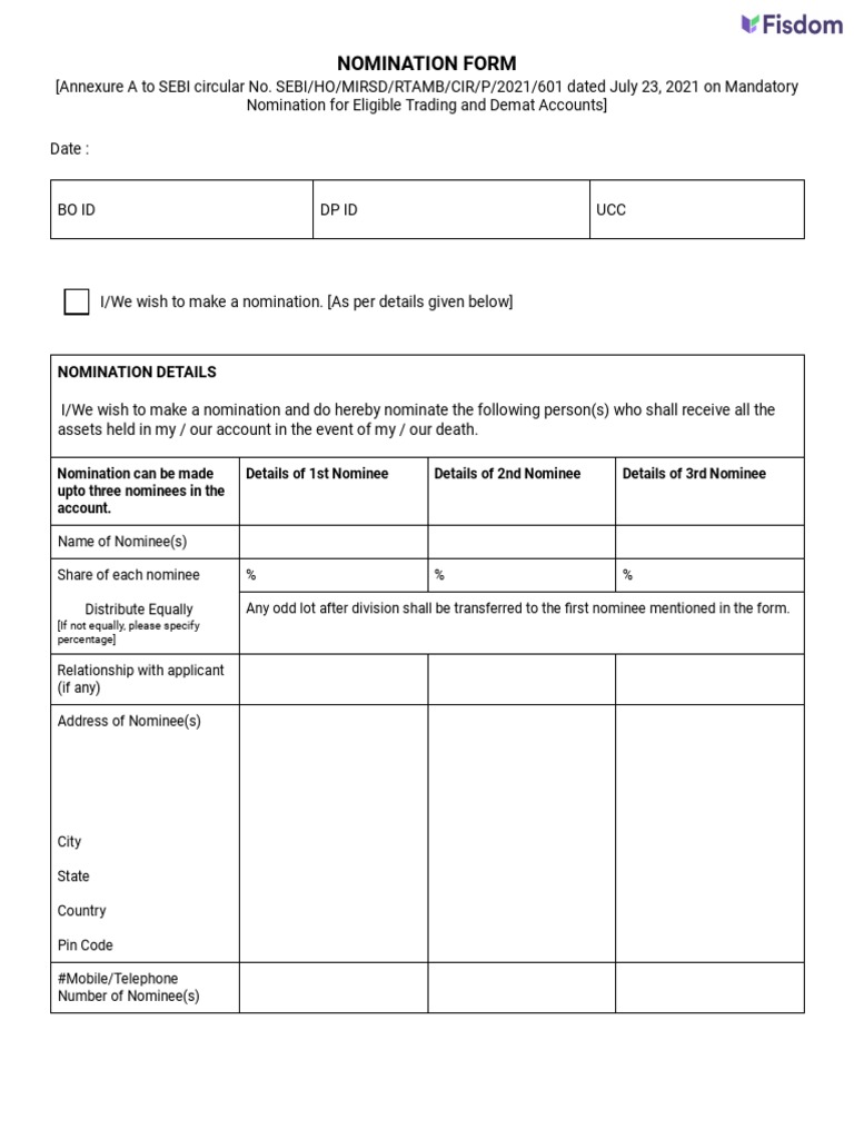 Nomination Website 26072023 | PDF | Identity Document | Government