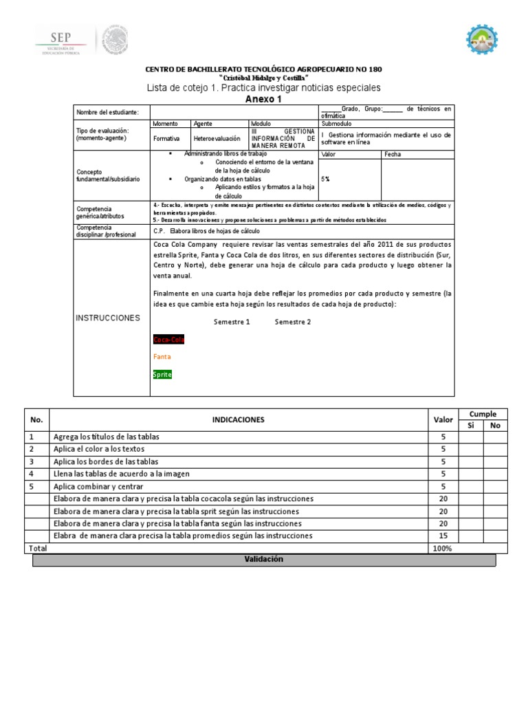 Anexo 4. Practica Diseño de Tablas | PDF | Coca Cola | Informática