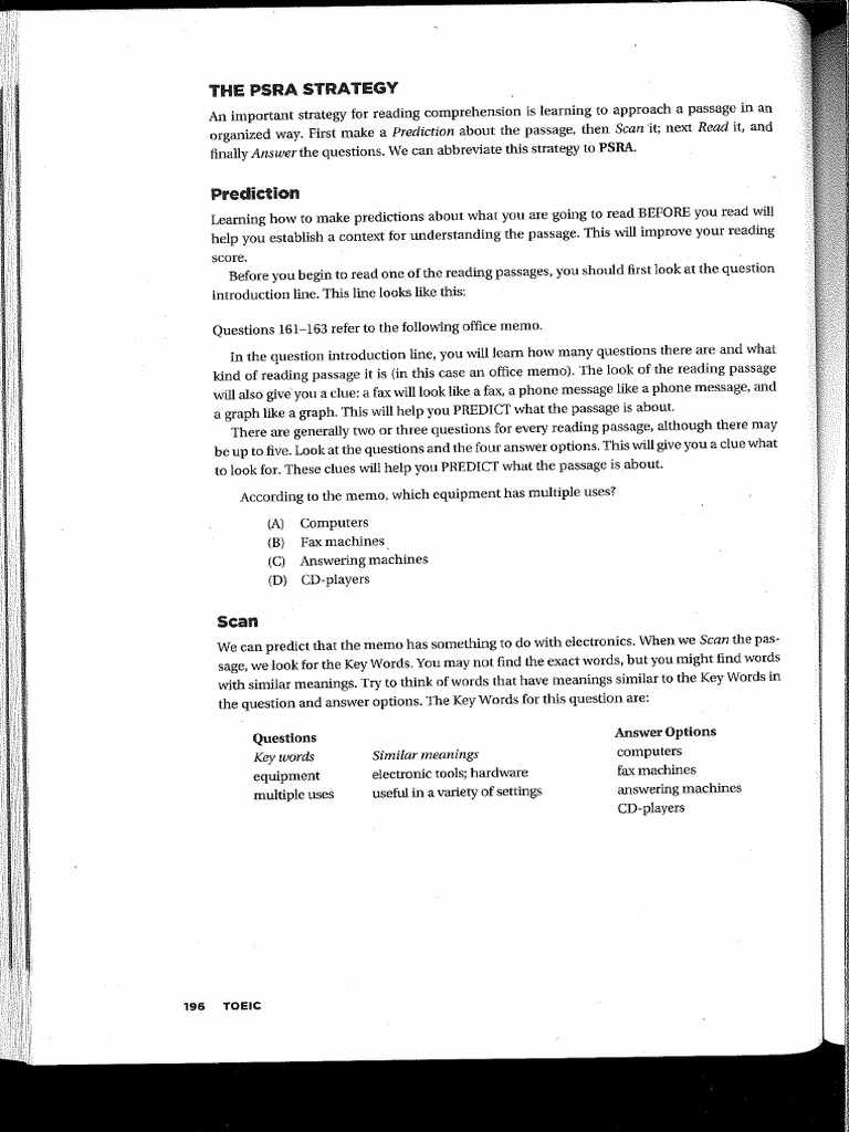 TOEIC Part 7 and Prepositions | PDF
