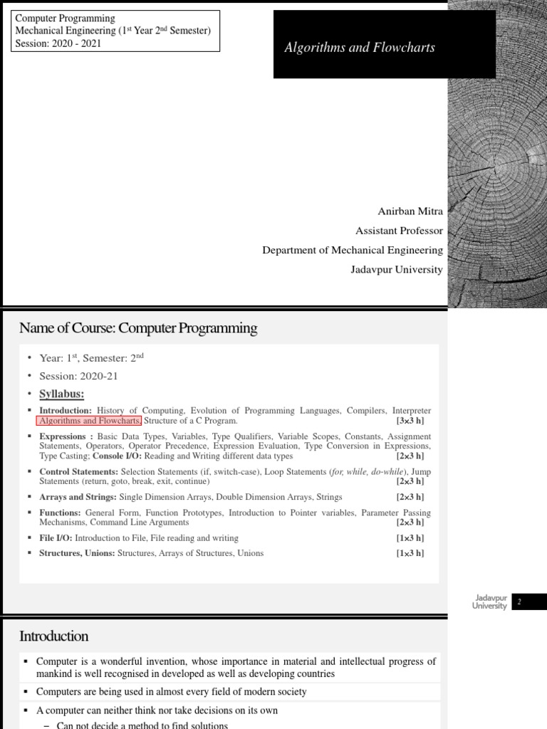 Algorithms & Flowcharts - Annotated | PDF | Algorithms | Computer Program