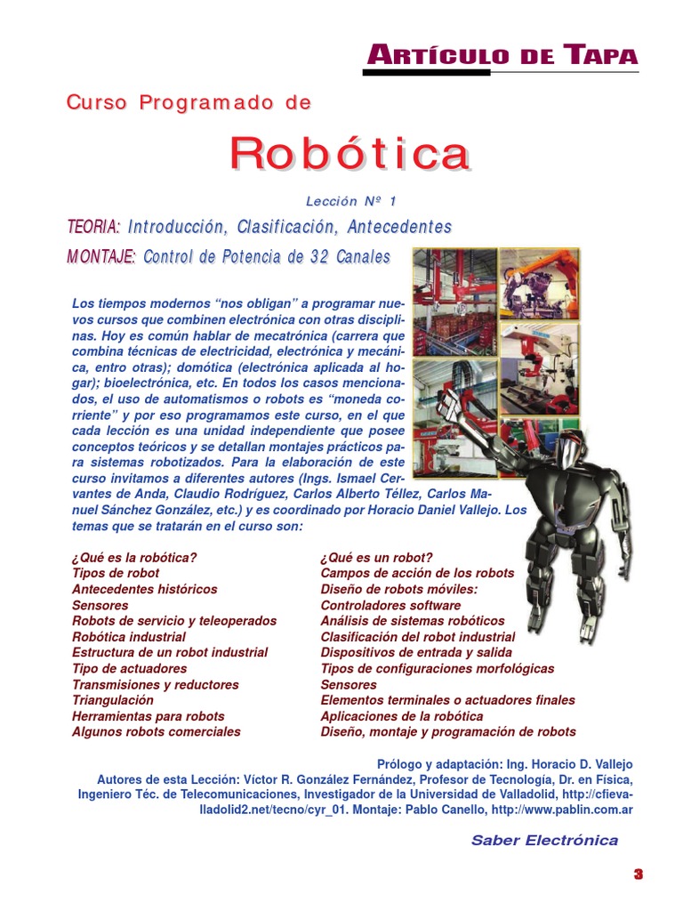 Curso de Robotica | PDF | Robot | Robótica