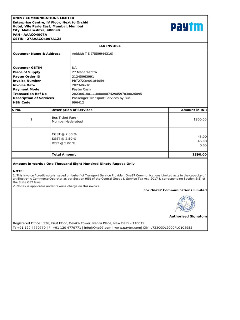 Invoice PBT2723A00184059 | PDF | Invoice | Trade
