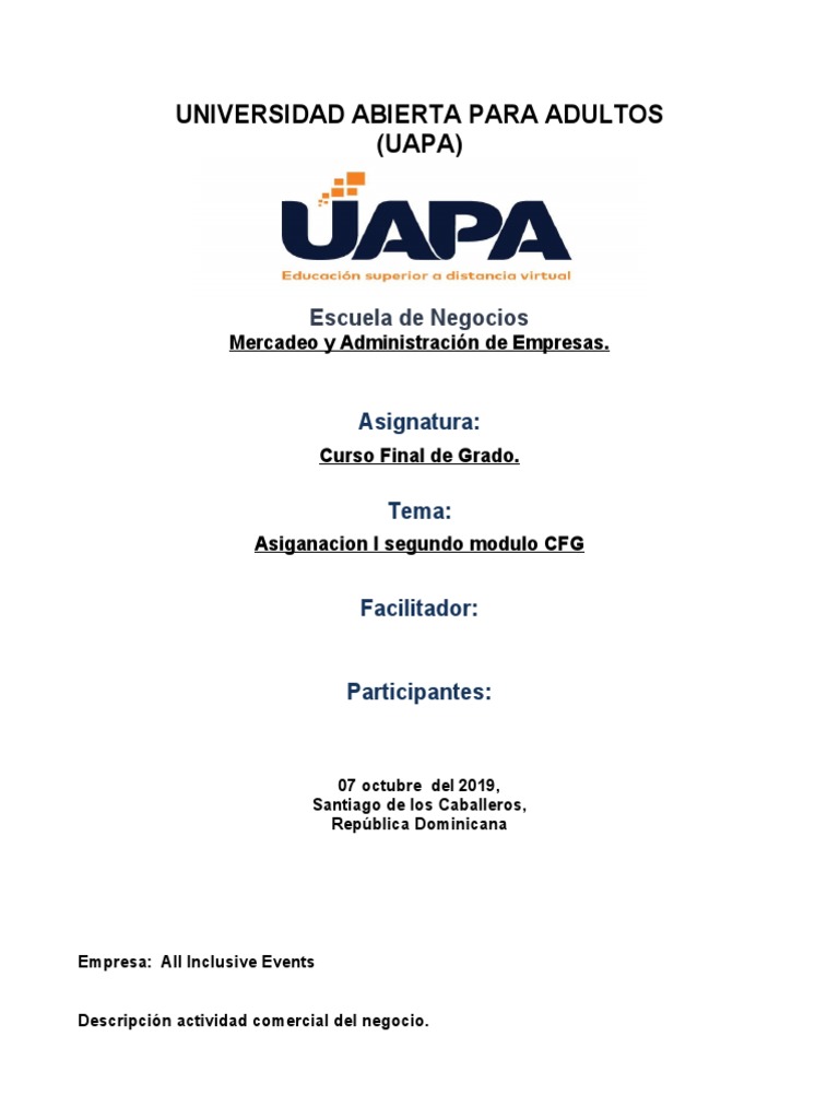 Modulo Ii Asignacion 1 Borrador | PDF | Business | Cliente