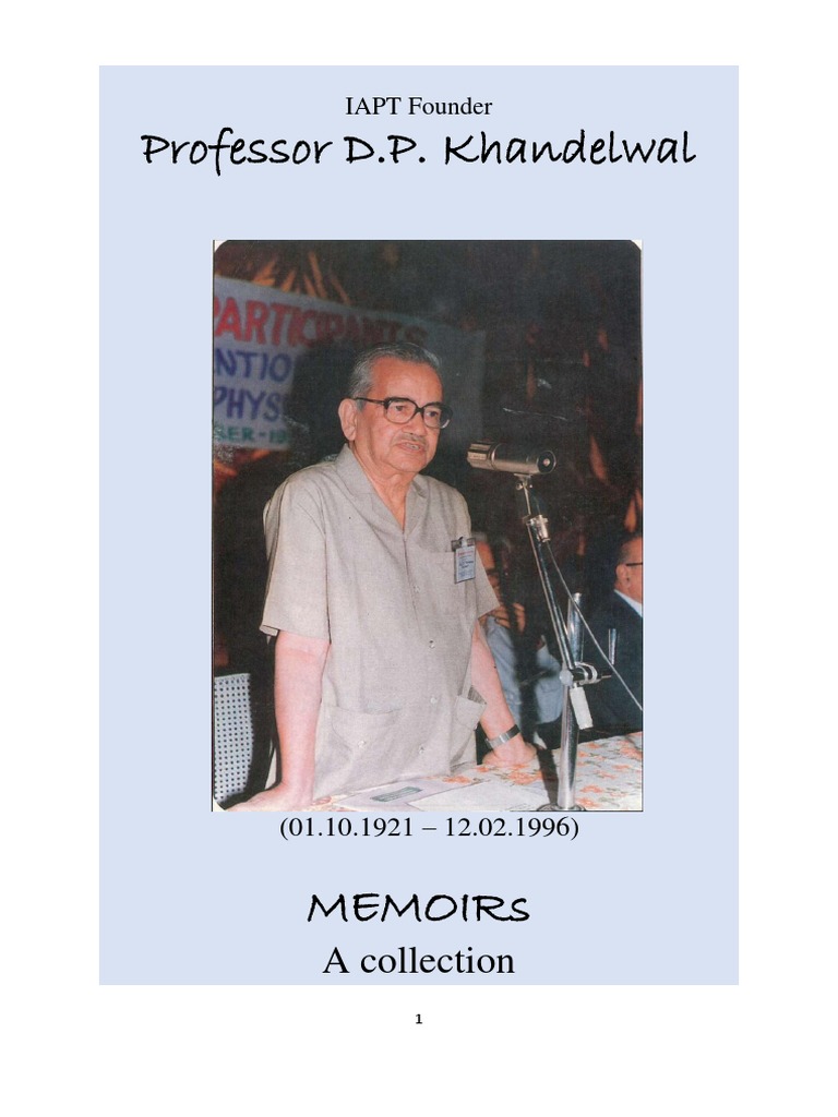 Professor DPK Memories Collection 07042022 | PDF | Mass | Science