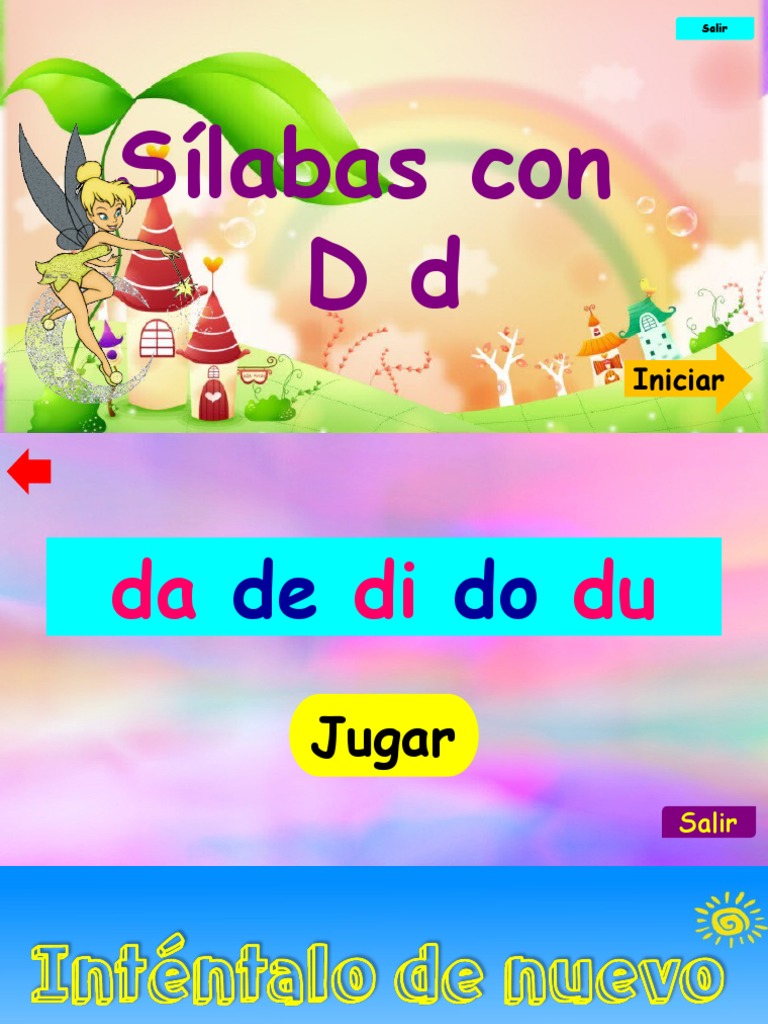 4 Juego Sílabas Con D Ok | PDF
