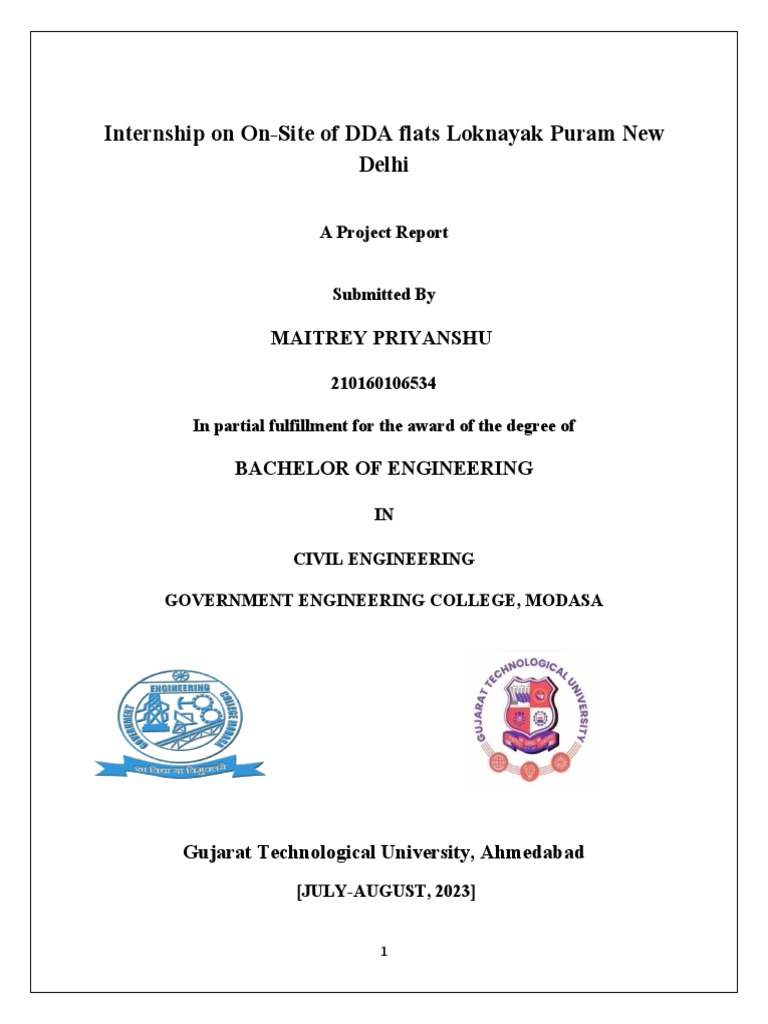 Internship Report | PDF | Concrete | Cement