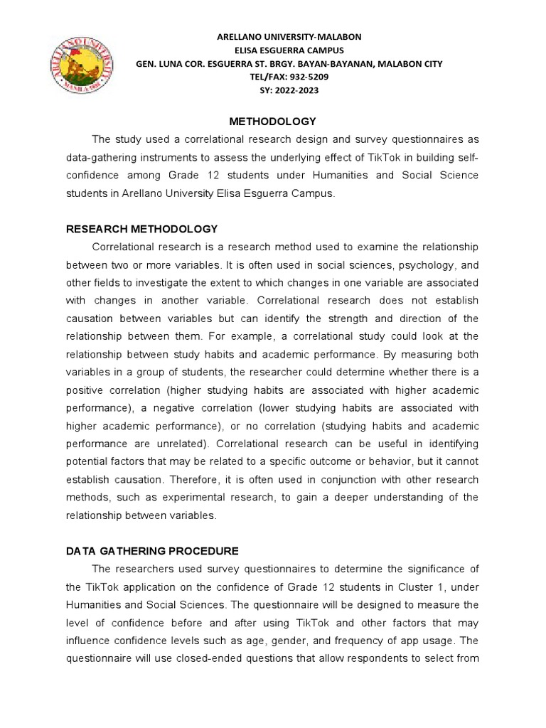METHODOLOGY | PDF | Survey Methodology | Questionnaire