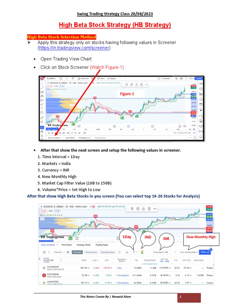 20 Aug High Beta Strategy Notes | PDF | Financial Economics | Economies