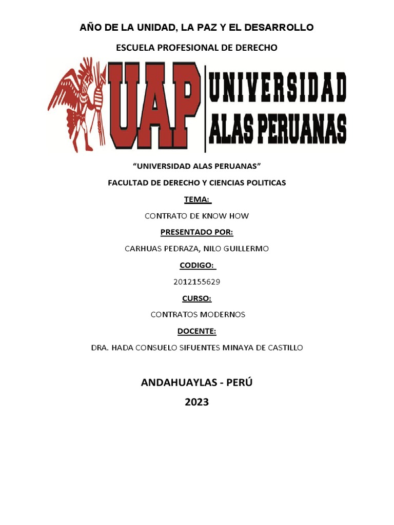 Contrato de Know How: Definición y Tipos | PDF | Patentar ...