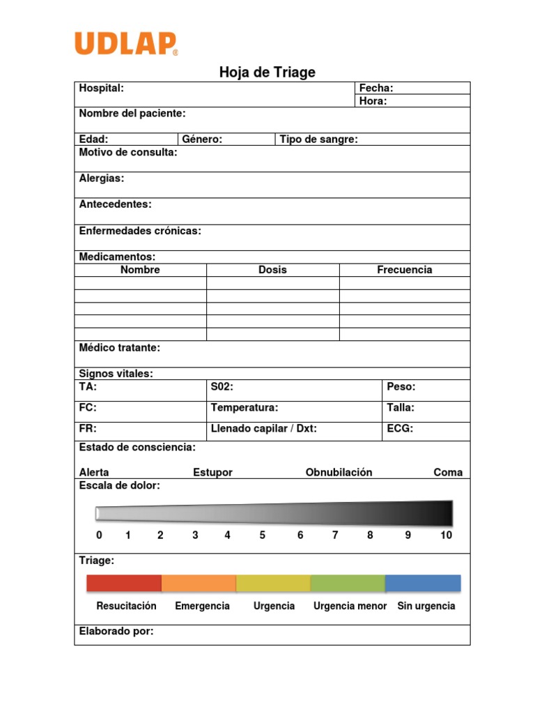 Hoja de Triage | PDF