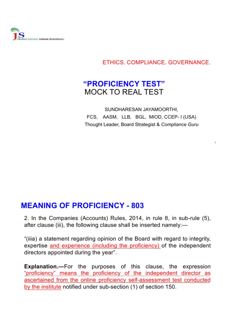 Independent Director Exam Questions and Answers | PDF | Corporate ...
