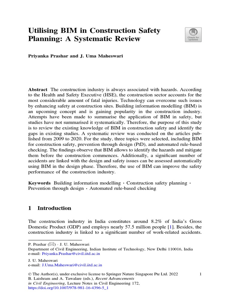 Utilising BIM in Construction Safety Pla | PDF | Building Information ...