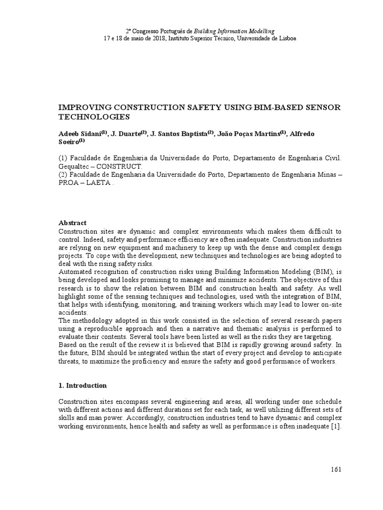 Improving Construction Safety Using Bim | PDF | Building Information ...