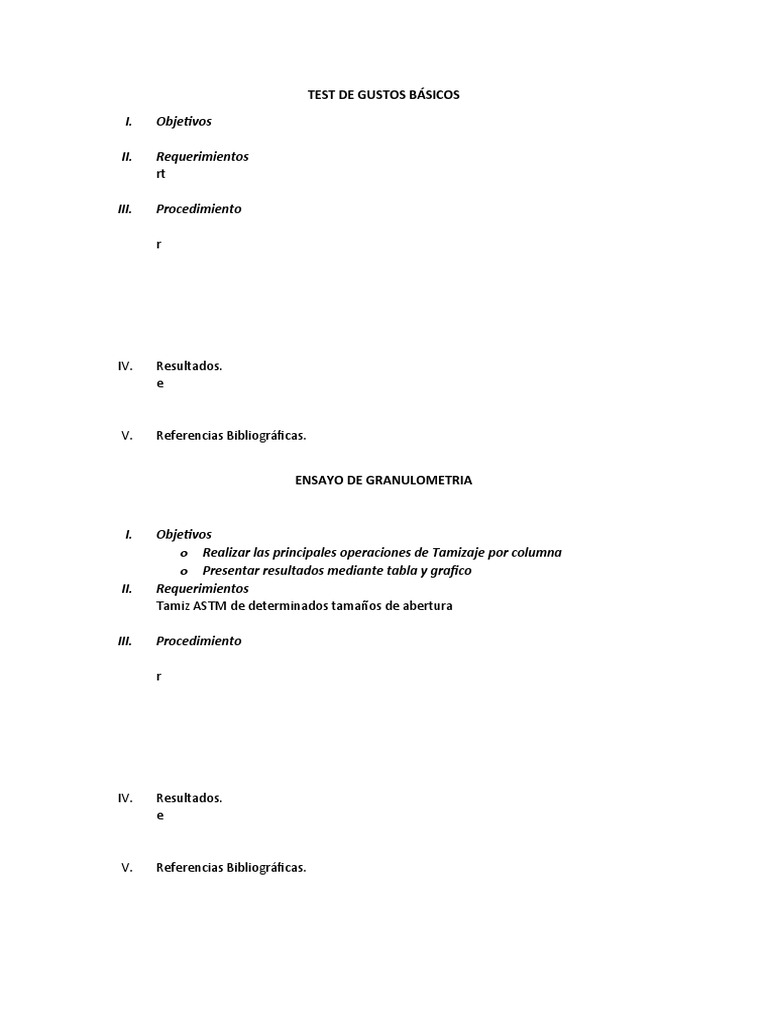 Test de Gustos Básicos | PDF | Tecnología