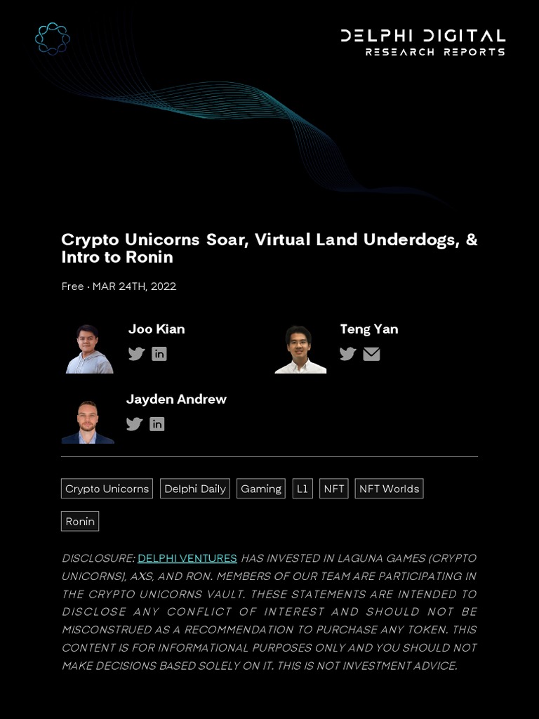 3-24 Crypto Unicorns | PDF