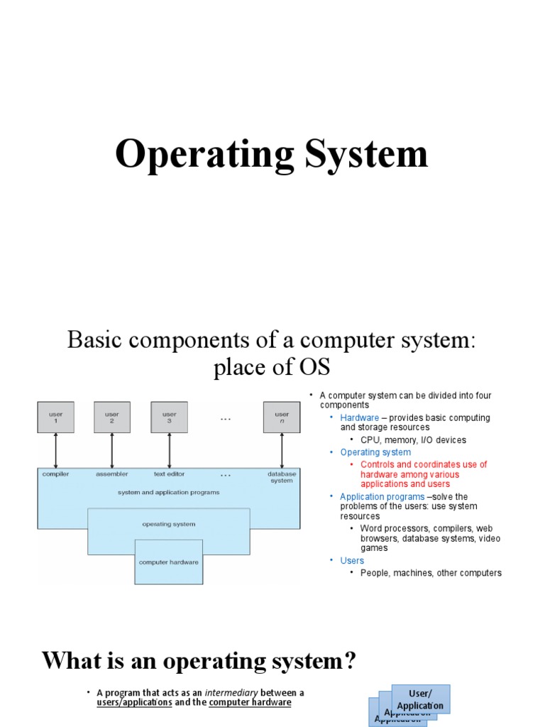 Introduction OS | PDF | Operating System | Input/Output