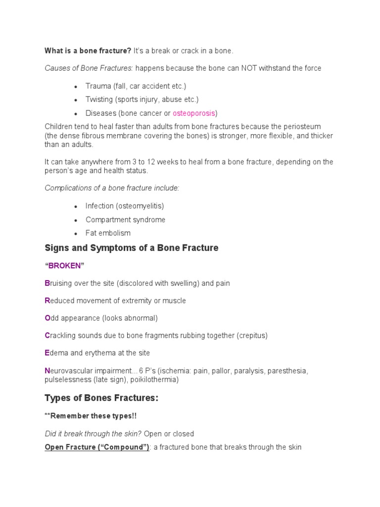 Fractures | PDF | Pain | Bone