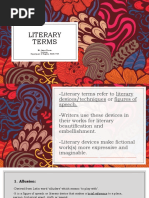 Aesthetic Features & Stylistic Devices | PDF