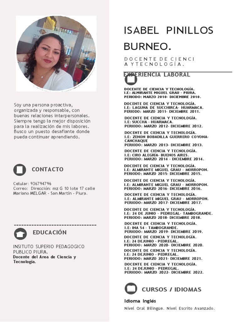 Curriculum Vitae Mujer Moderno y Profesional Con Iconos Gris y Blanco ... Curriculum Vitae Mujer Moderno y Profesional Con Iconos Gris y Blanco ...