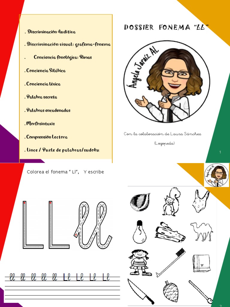 Actividades Fonológicas con "LL" | PDF | Sílaba | Comunicación oral