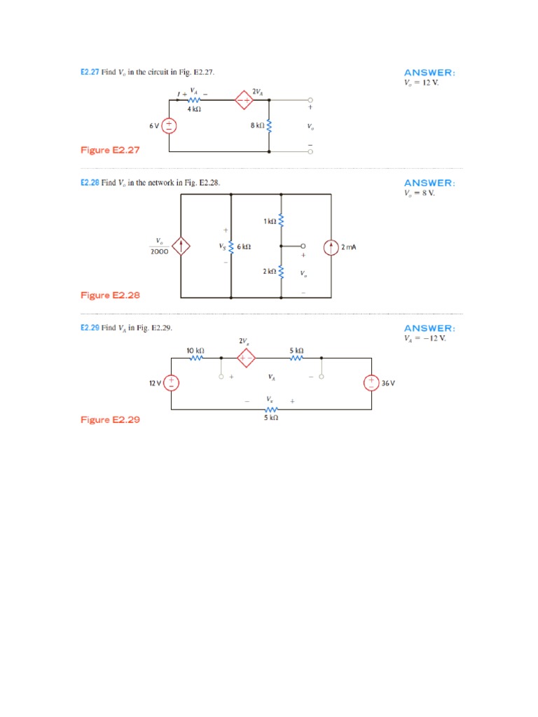 Ejercicios Circuitos | PDF