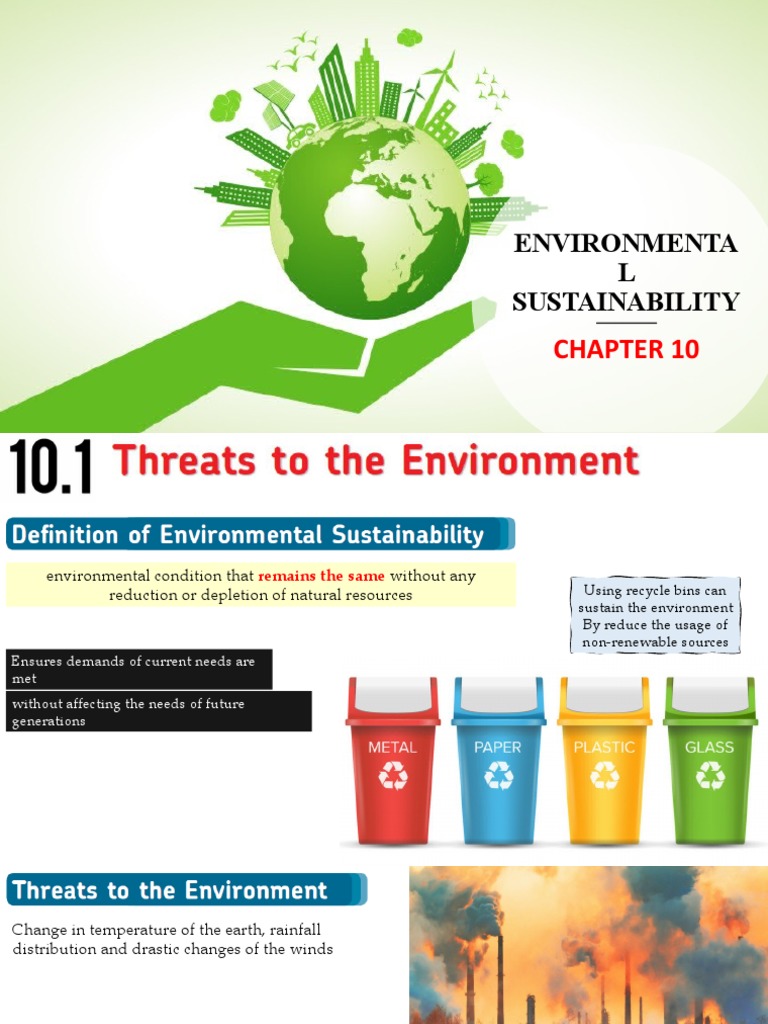 Chapter 10 Environmental Sustainability | PDF | Greenhouse Effect | Soil