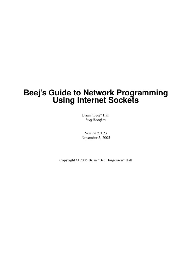 Network Programming Sockets | Download Free PDF | Transmission Control Protocol | Network Packet