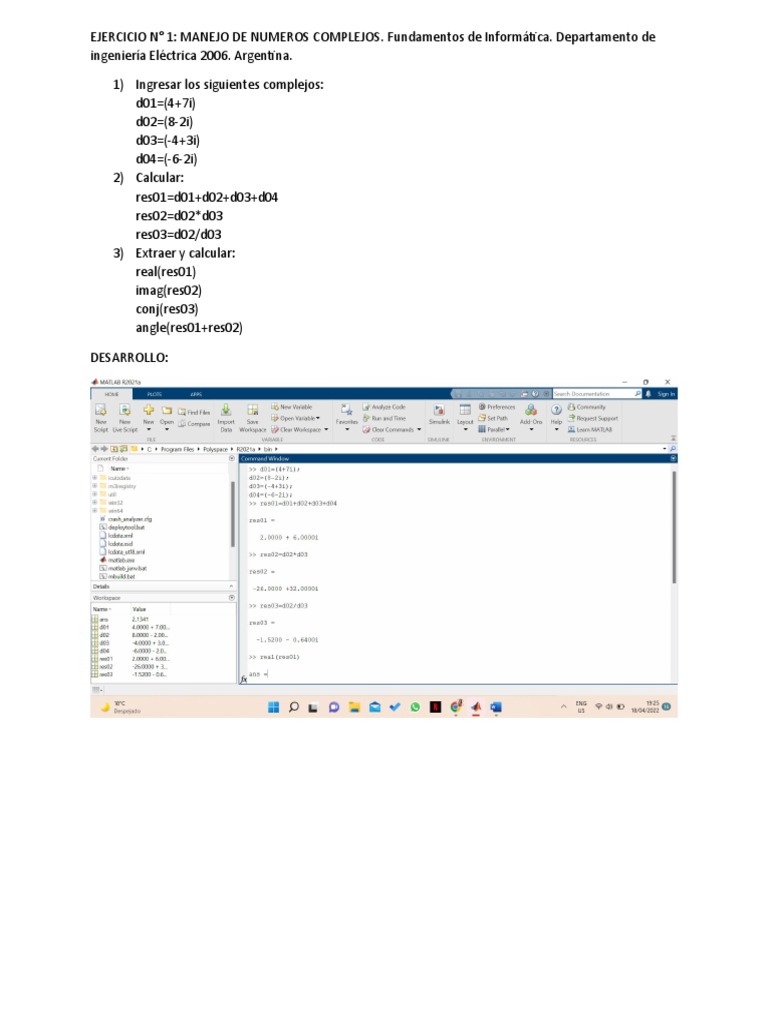 Ejercicios Matlab | PDF