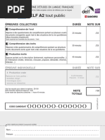Exemple Examen A1 Adulte Delf | PDF