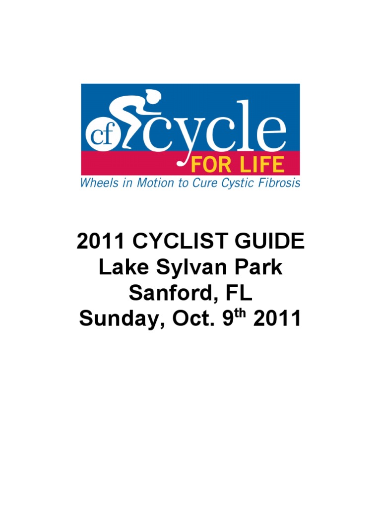 2011 CF Cycle For Life Guide | PDF | Traffic | Dehydration