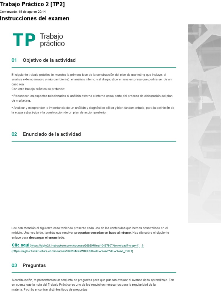 Examen - Trabajo Práctico 2 (TP2) Al 100% | PDF | Mercado (economía) | Economias