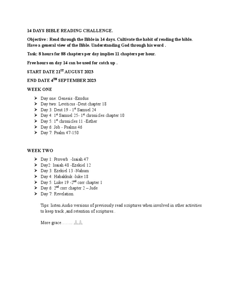 Bible Reading Challenge | PDF | Philosophy