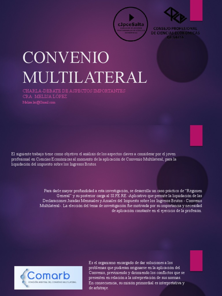 Convenio Multilateral | Descargar gratis PDF | Jurisdicción | Tratado