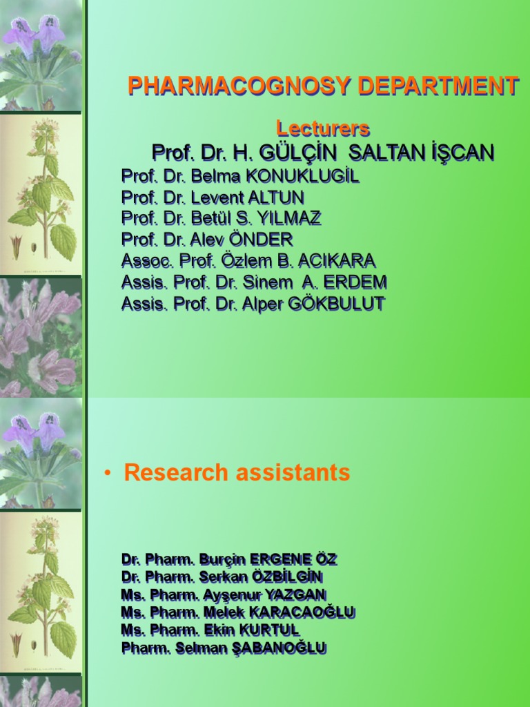 Pharmacognosy I-1-Introduction of Pharmacognosy | PDF