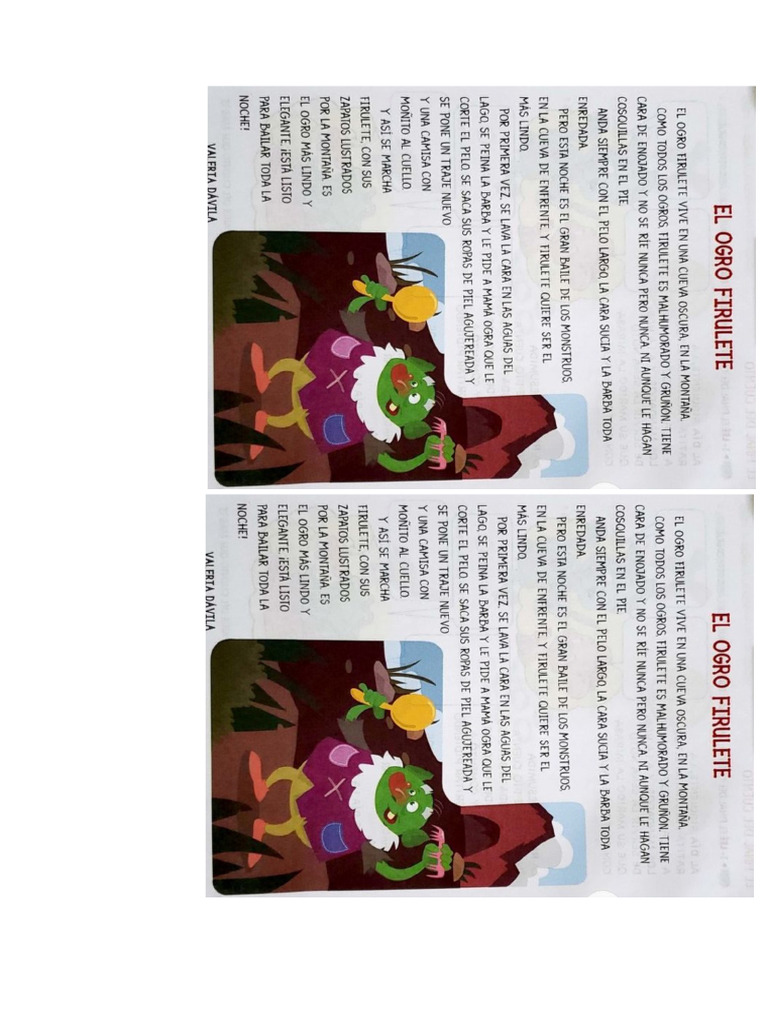 2do Cuento El Ogro Firulete | PDF