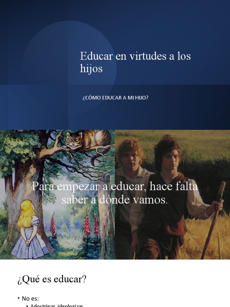 Presentación EDUCAR EN VIRTUDES | PDF | Virtud