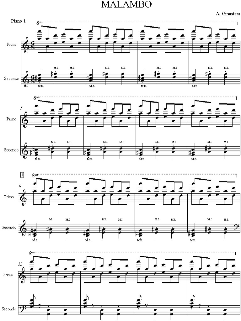 Malambo Piano 1-1 | PDF