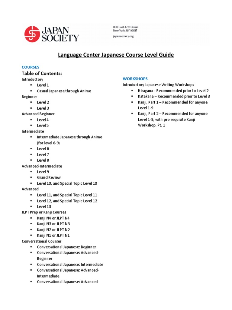 Japanese Courses | PDF | Japanese Language | Adjective