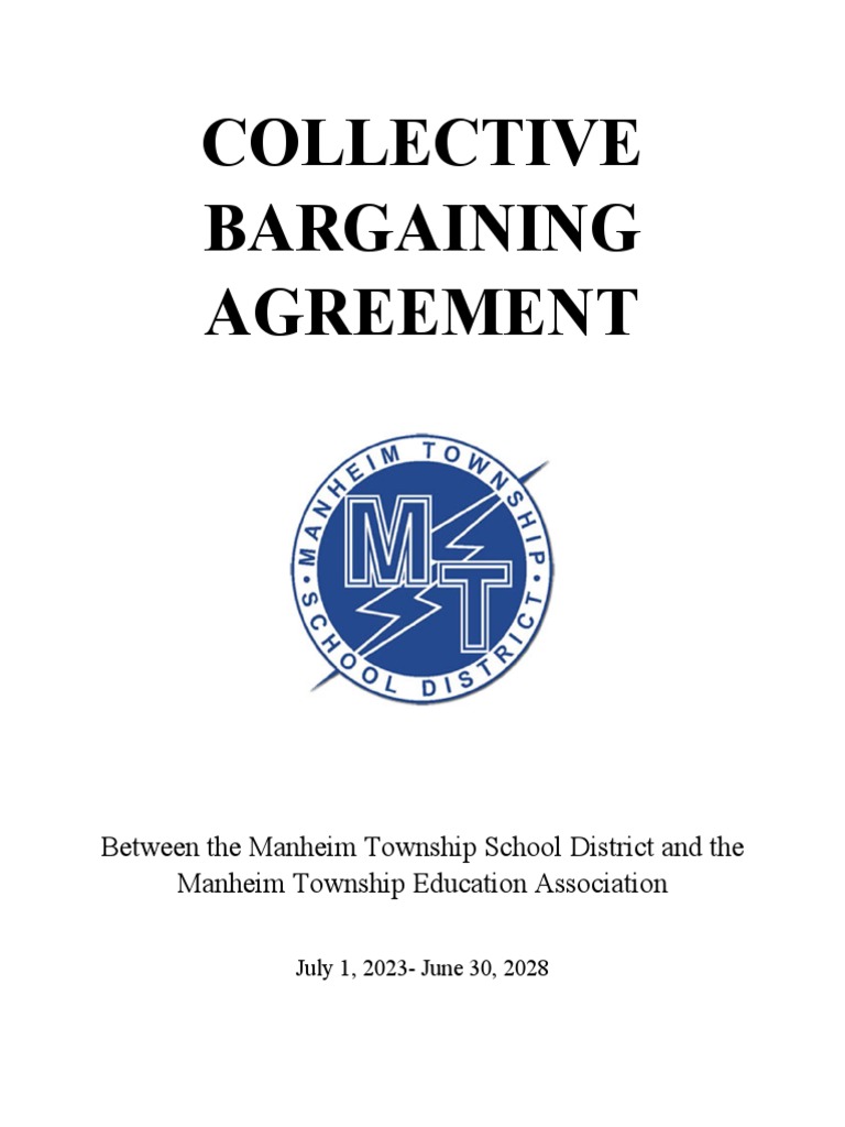 Manheim Township Collective Bargaining Agreement | PDF | Thesis | Sick Leave
