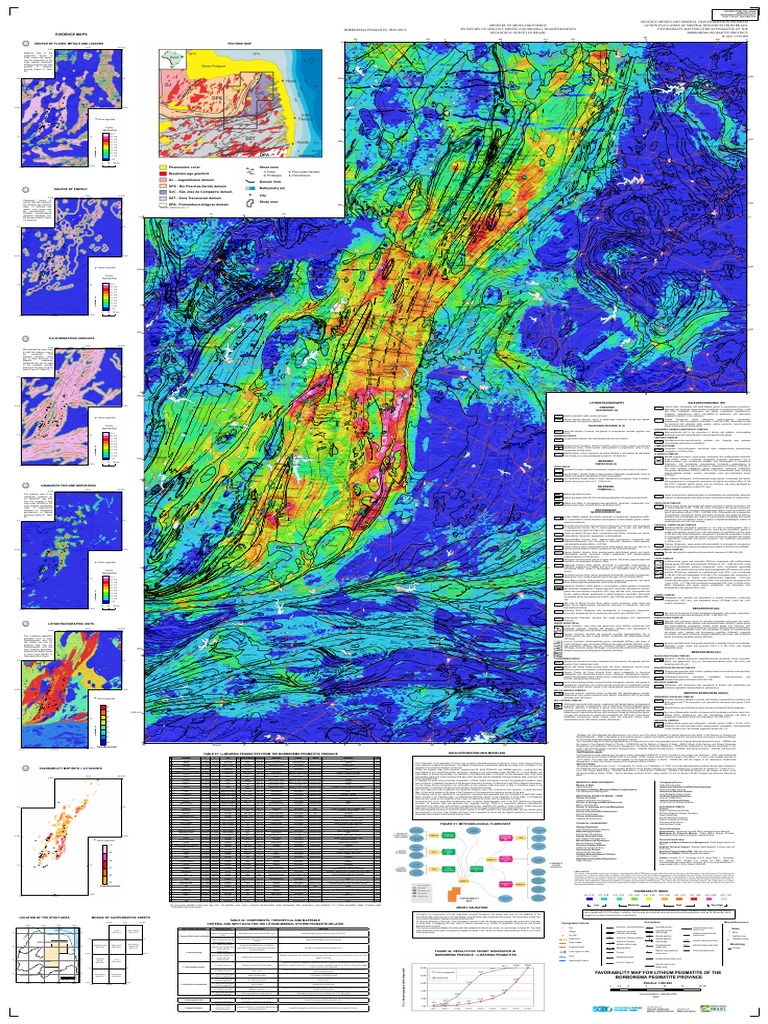 Favorability Map Lithium Ppb | PDF | Lithium | Rocks