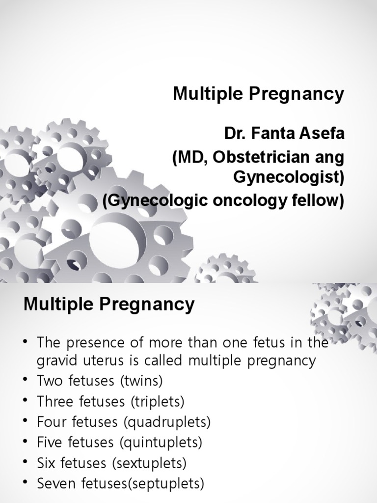 2 Multiple - Pregnancy - Lecture 2018 | PDF | Multiple Births | Twin