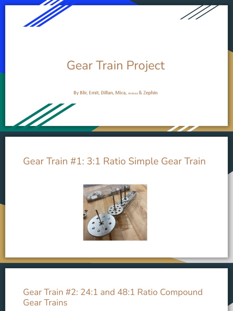Gear Train Project | PDF