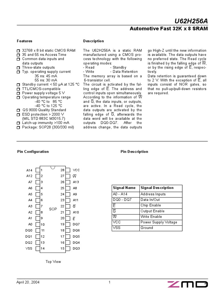 UL62H256AS2A | PDF | Manufactured Goods | Computing