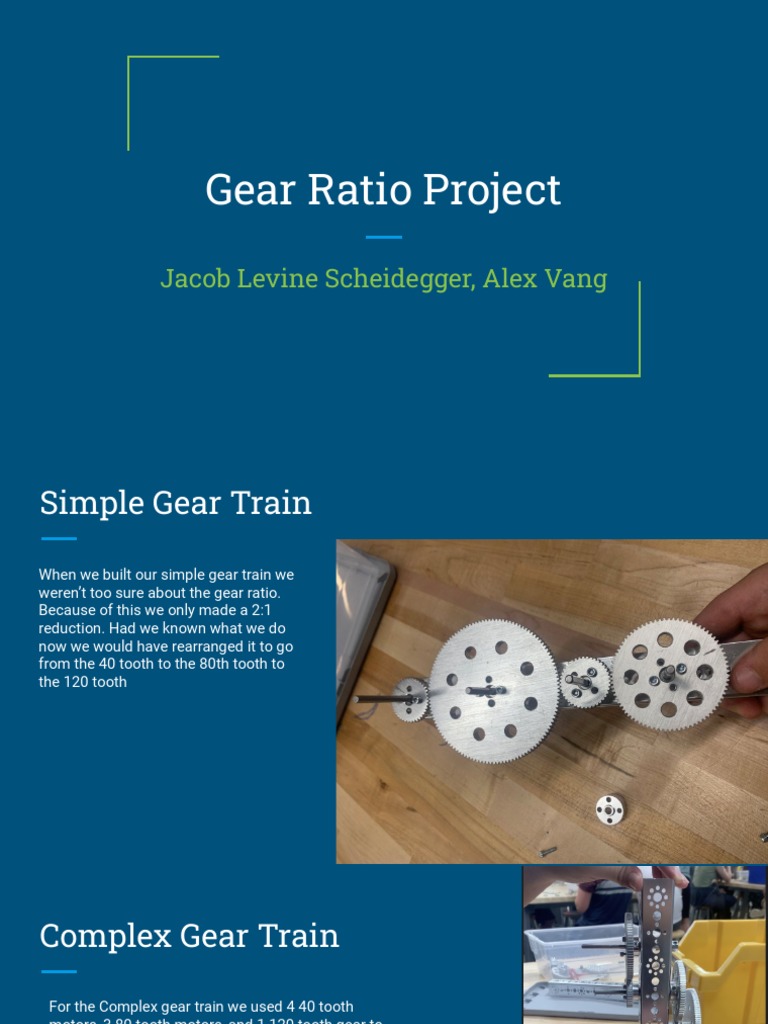 Gear Ratio Project | PDF | Teaching Methods & Materials | Home & Garden