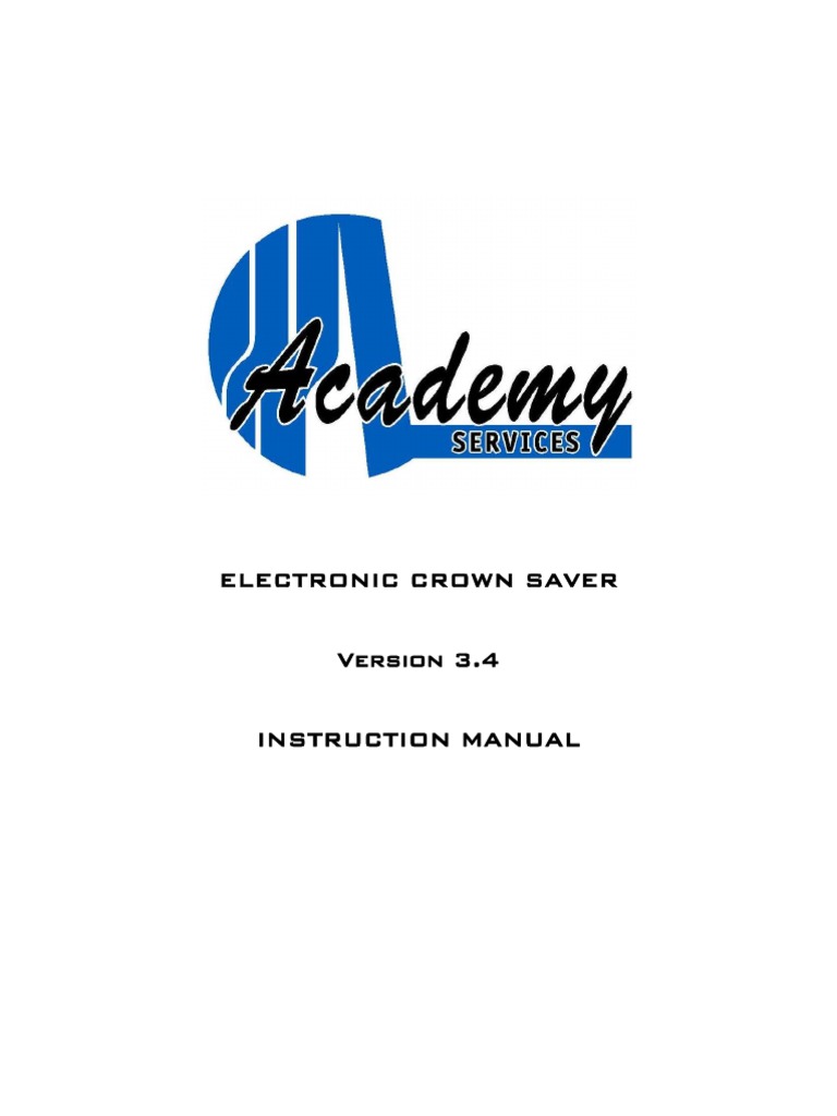 CrownSaver Manual Ver3 4jd | PDF | Programmable Logic Controller ...